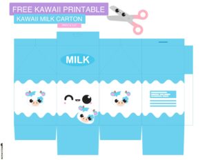 Free Kawaii Milk Carton Printable | MochiKawaiiDesigns